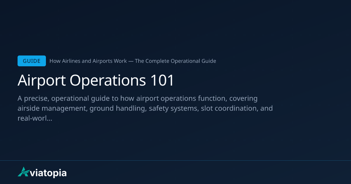 Airport Operations 101 Explained (Complete Guide) | Aviatopia