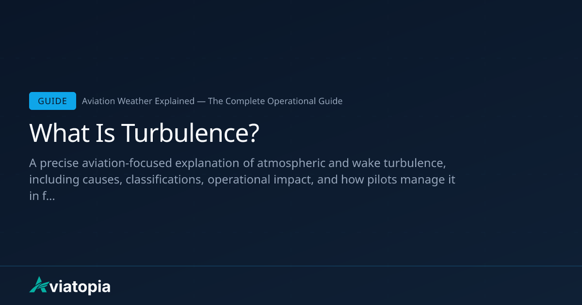 Turbulence Explained (Complete Guide) | Aviatopia